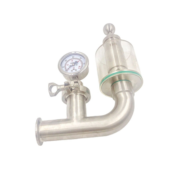 Santiary Stainless Steel Tri Clover Compatible Pressure Relief Valve ...