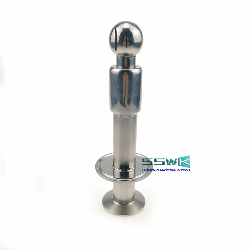 Sanitary Stainless Steel 1.5in. x 1.5in. Tri Clamp Tank Rotary CIP ...
